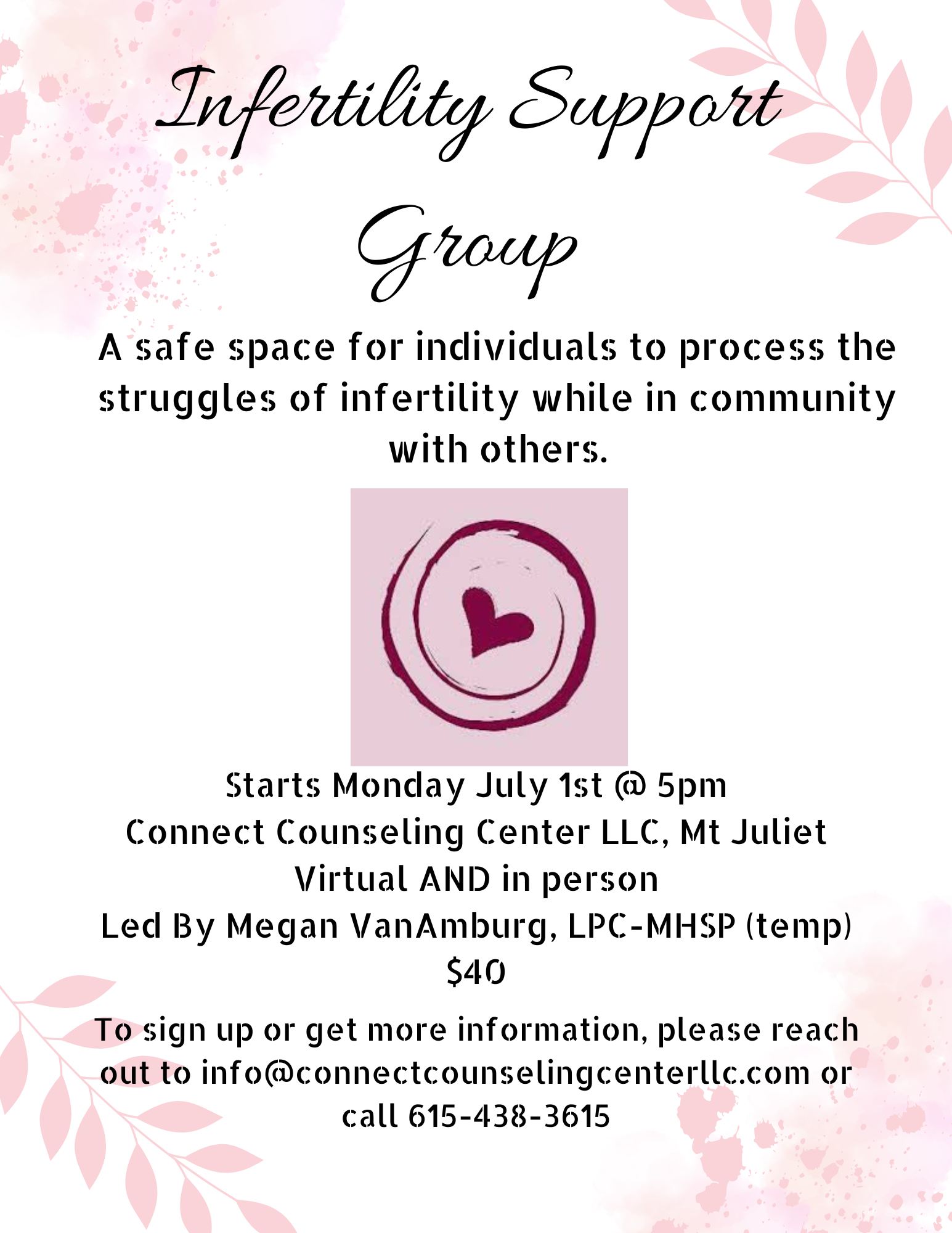 Groups - Connect Counseling Center, LLC